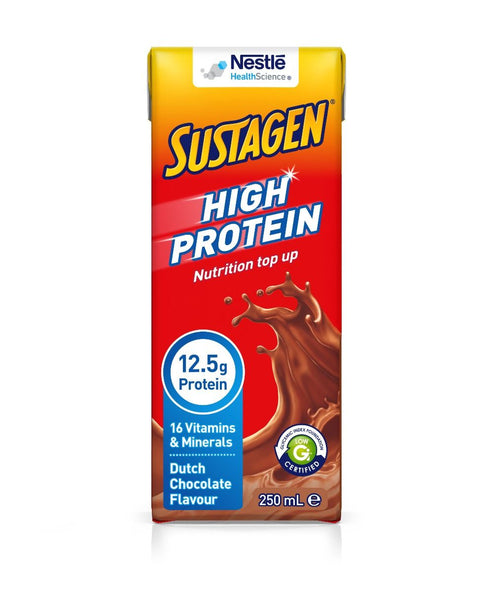 Sustagen Liquid High Protein RTD Tetra - Dutch Chocolate - 250ml (Cart ...